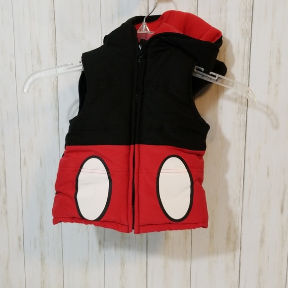 Disney | Jackets & Coats | Disney Baby Mickey Mouse Hooded Vest 24m | Poshmark